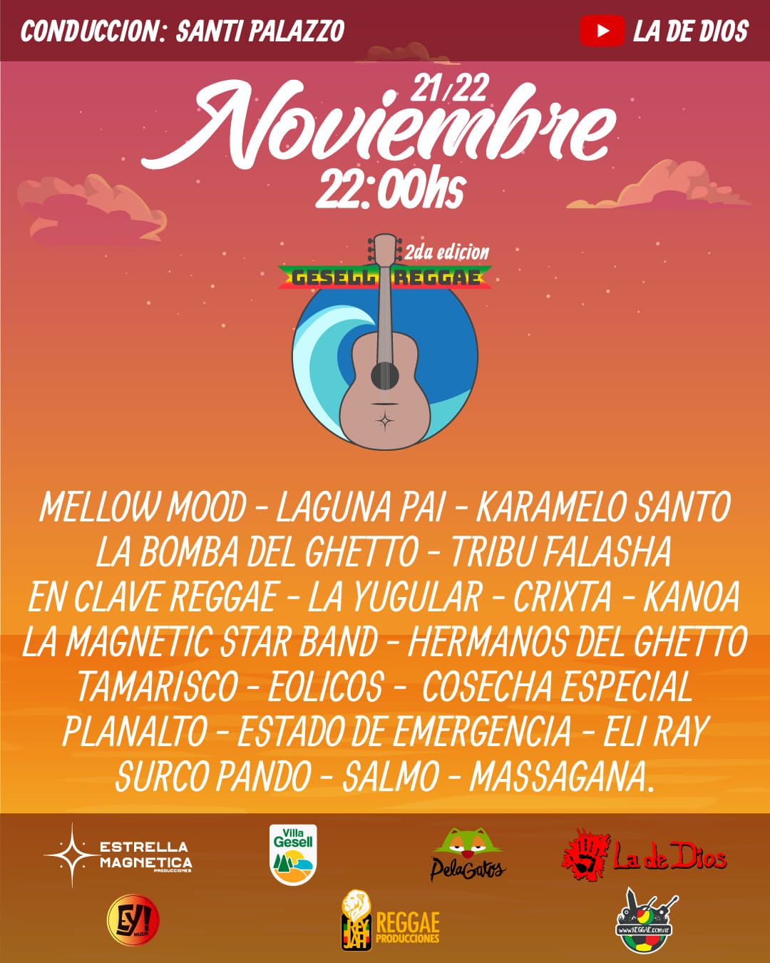 LAGUNA PAI en el Festival Gesell Reggae 2020 - ZION PERU CLUB